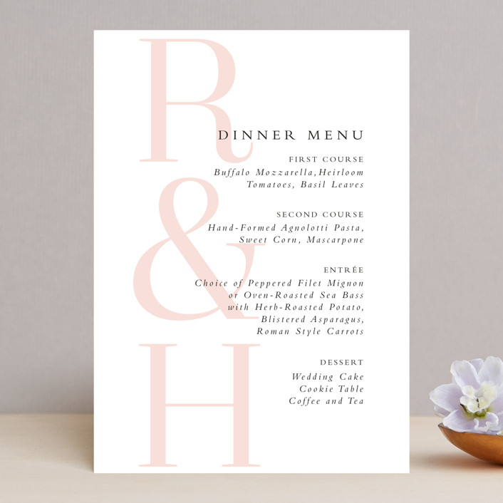 over and over Menus by Lea Delaveris | Minted
