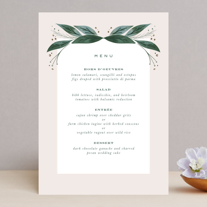 Eternity Menus by Leah Bisch | Minted