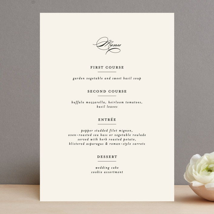 a grand day Menus by Lea Delaveris | Minted