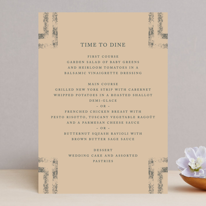 Simply Modern Menus by Something Noir | Minted