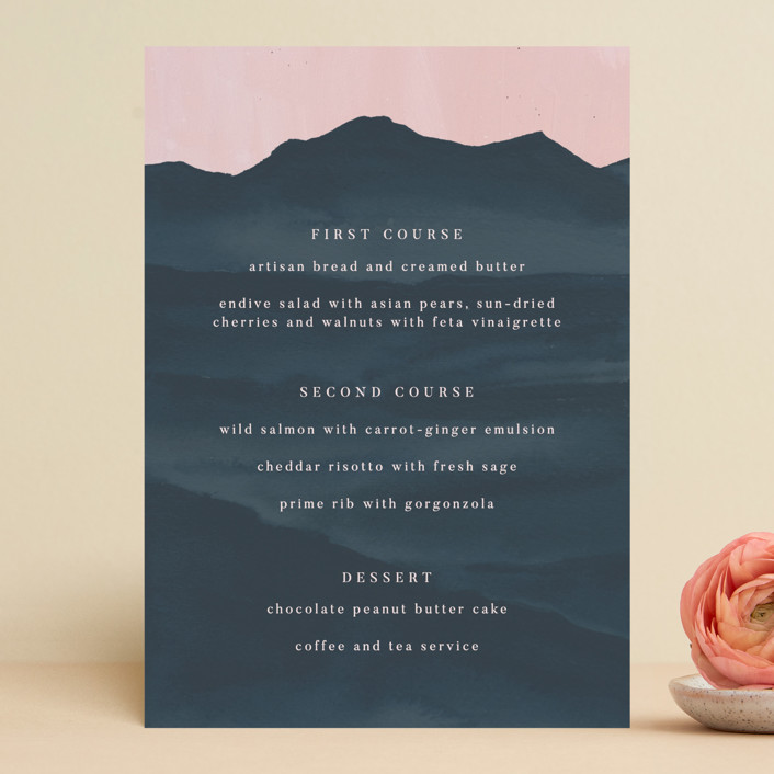 ridge Menus by Krissy Bengtson | Minted