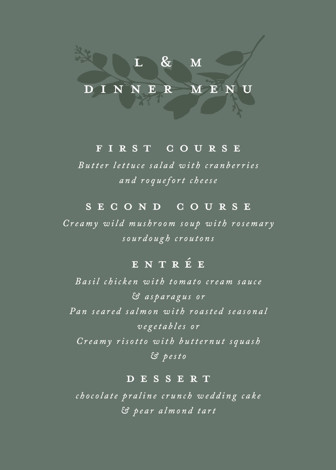 Falling Branch Menus by Amy Kross | Minted