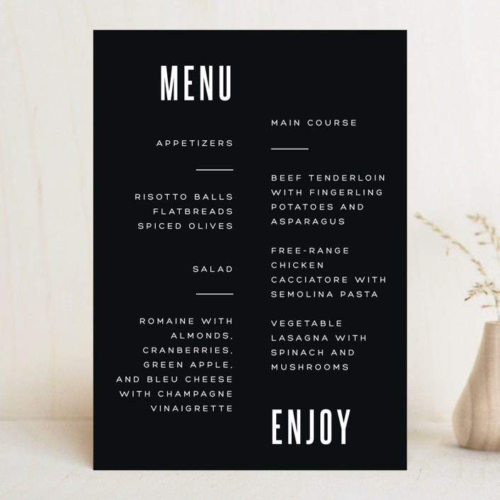 Offset Menus by Up Up Creative | Minted