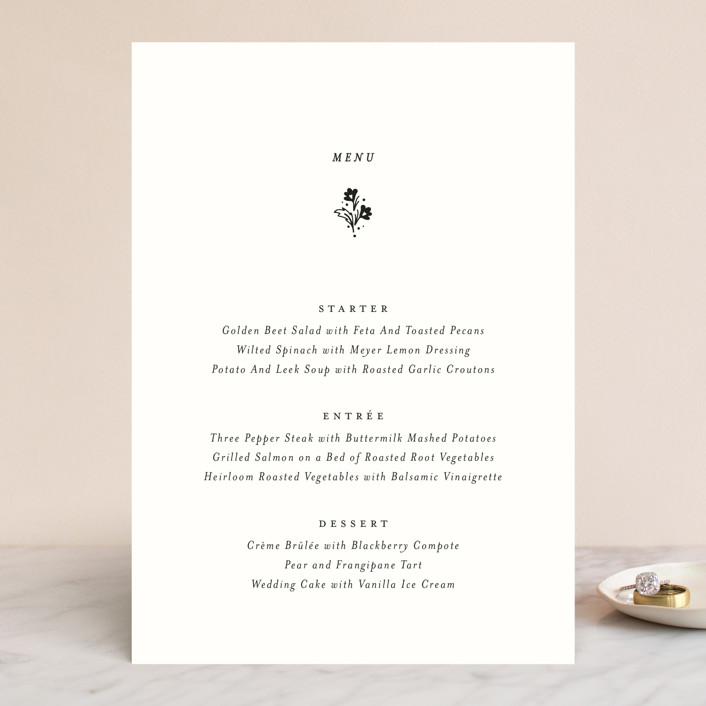 Heirloom Menus by Kimberly Morgan | Minted