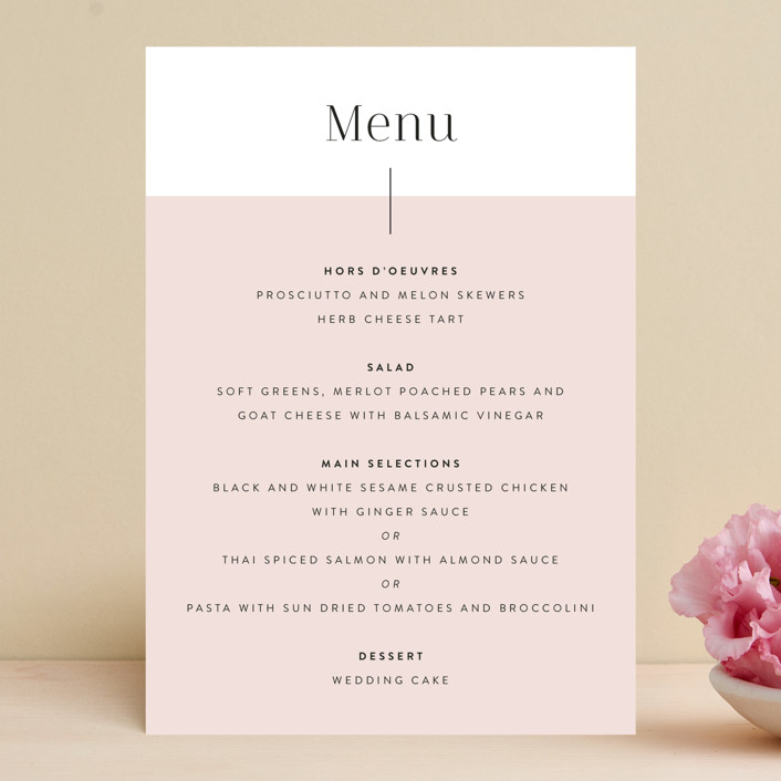 The Ace Menus by Rochelle Renee | Minted