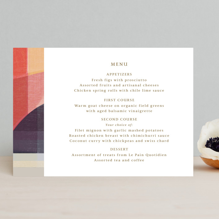 Edgewater Menus by Griffinbell Paper Co. | Minted