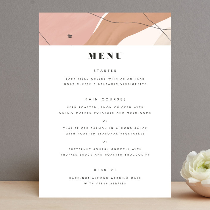 Formation Menus by Olivia Goree | Minted