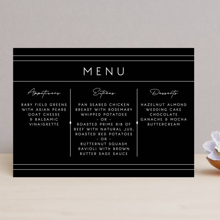 Vesperum Menus by GeekInk Design | Minted