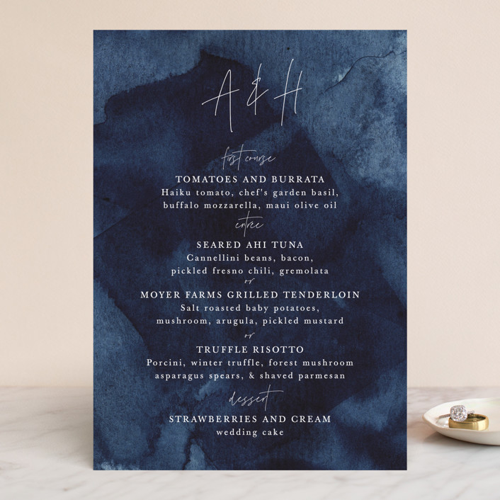 Plain and Simple Menus by Chris Griffith | Minted