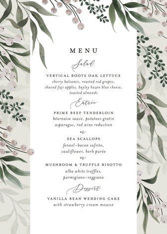 Wedding Whisper Menus by Chris Griffith | Minted