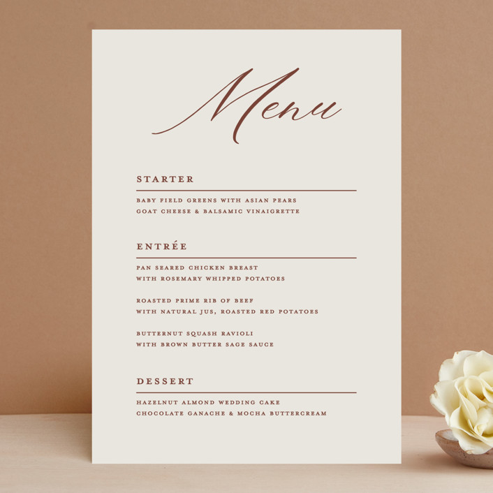 Streamlined Menus by Nicole Barreto | Minted