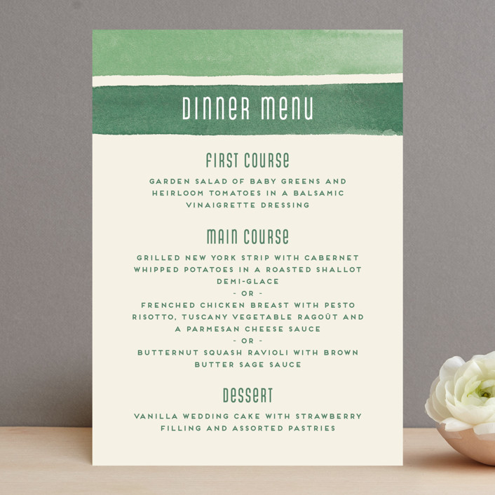 Double Rainbow Menus by Pink House Press | Minted