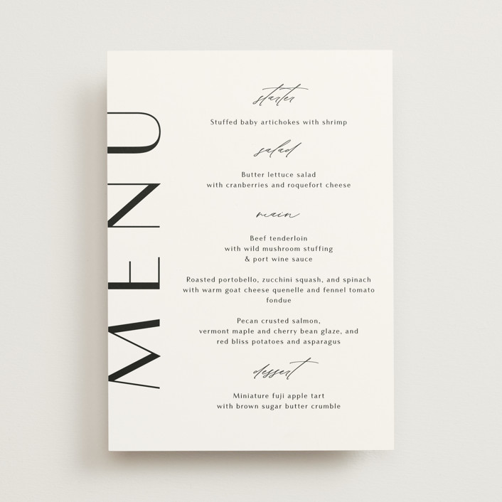 Margot Menus by Lauren Chism | Minted