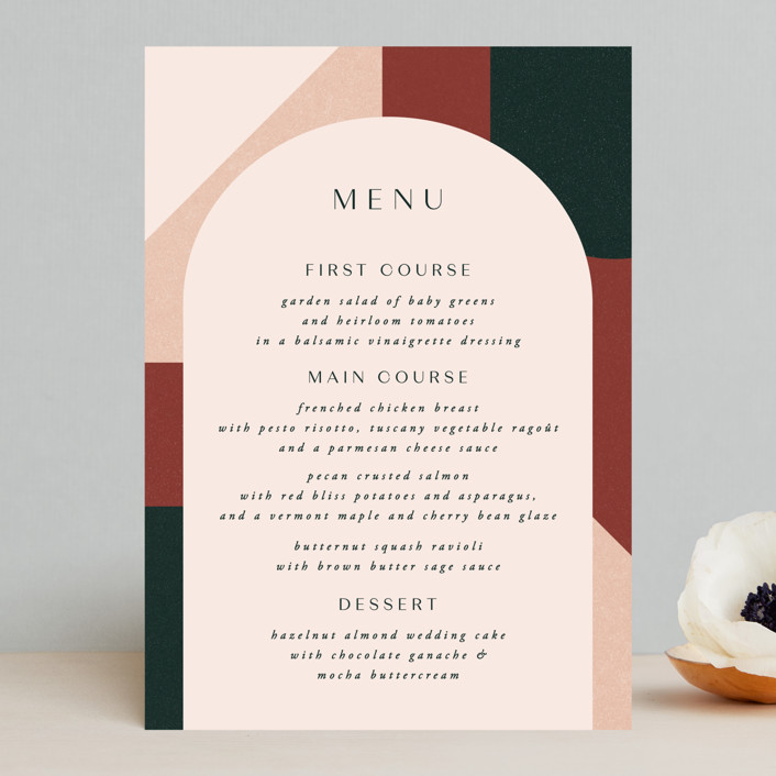Archway Menus by Jen Banks | Minted