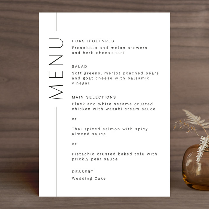 Of Note Menus by Olivia Raufman | Minted