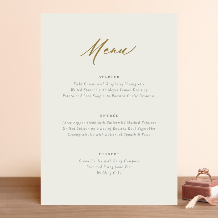 Hope Menus by Kimberly Morgan | Minted
