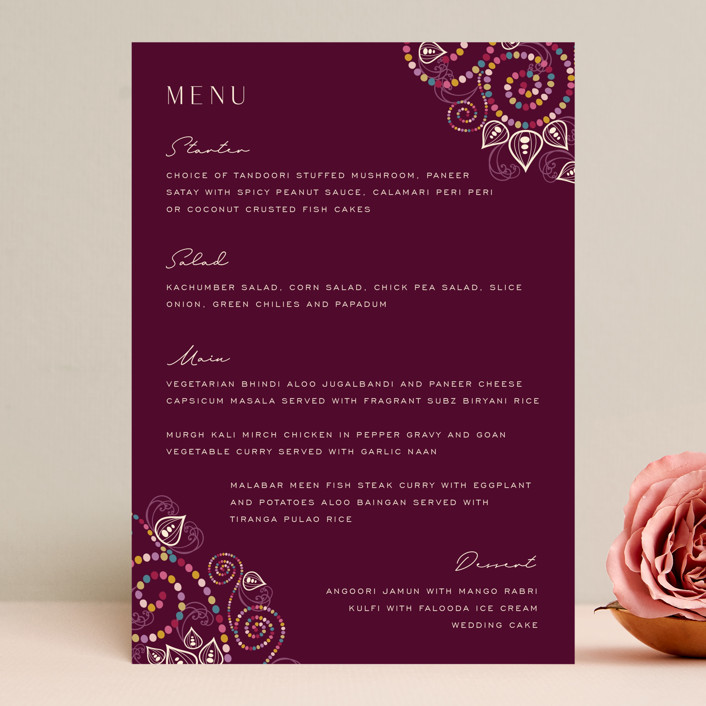 Henna Menus by fatfatin | Minted