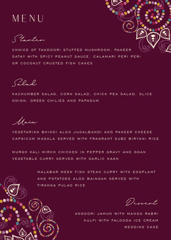 Henna Menus by fatfatin | Minted