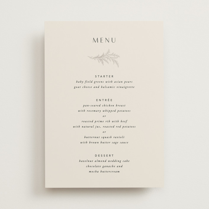 Etched Frame Menus by Robert and Stella | Minted