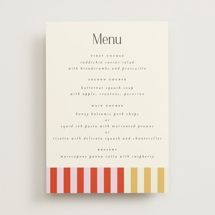 Quilted Grid Menus by Morgan Kendall | Minted