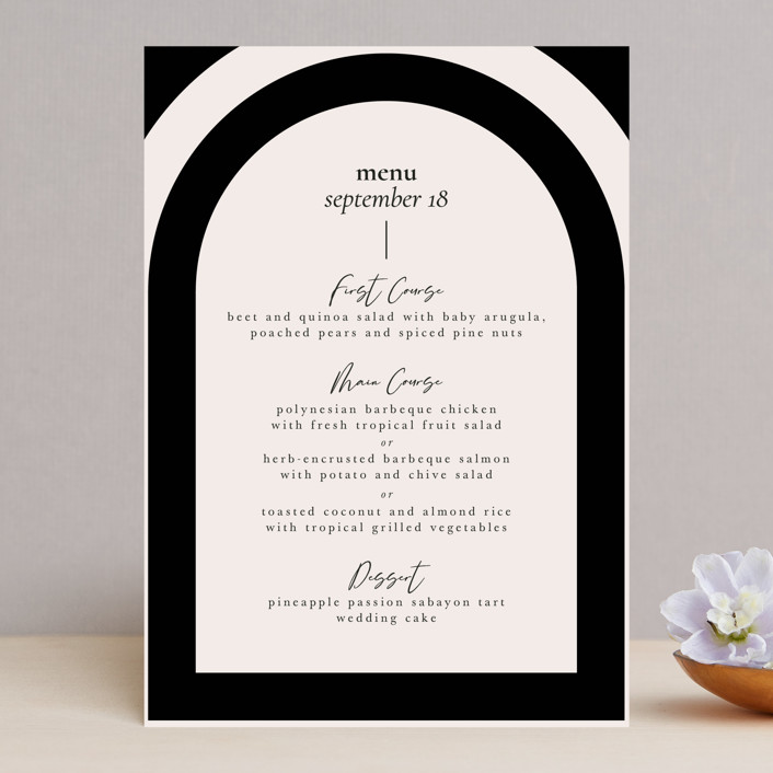 view to behold Menus by letterfix | Minted