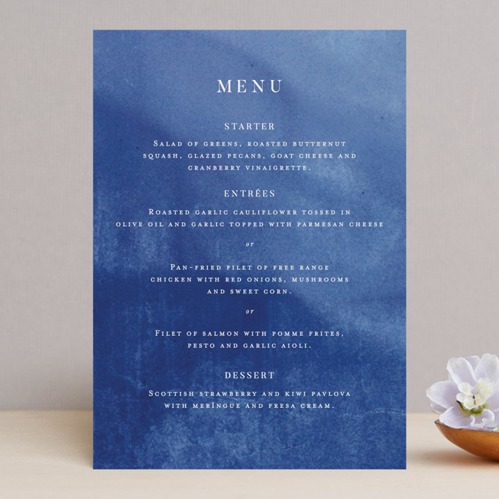 Poppies Menus by Pati Cascino | Minted