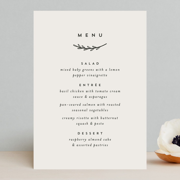 Connect Menus by Brianne Larsen | Minted