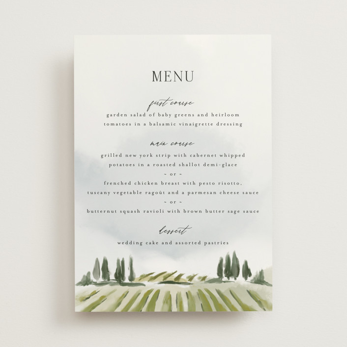 Estate Menus by Rebecca Durflinger | Minted
