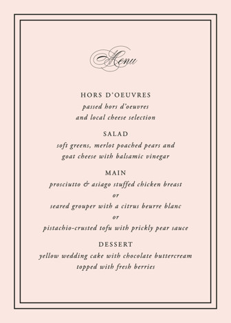 Story Line Menus by Kimberly FitzSimons | Minted