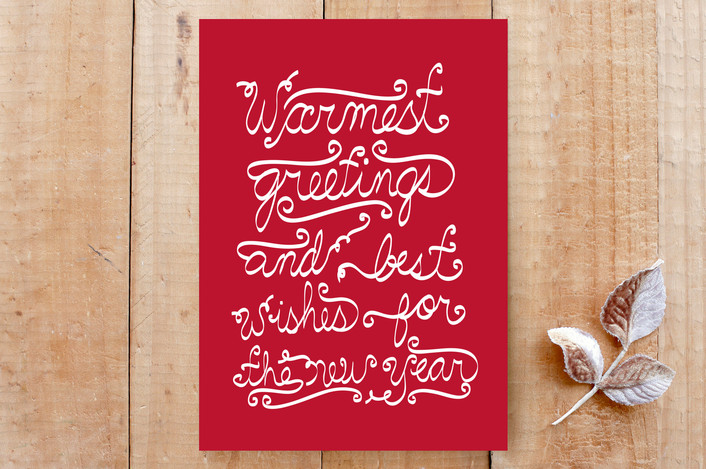 handwritten warmest greetings Cards by Ramoncita | Minted