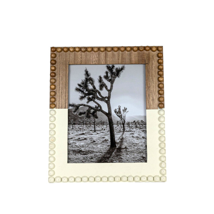 8X10 Amphitrite Beaded Photo Frame White Frames by Foreside Home and ...