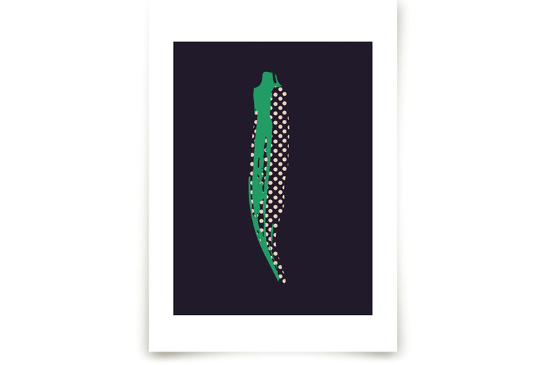 Okra-Vegetable Fine Art Prints by Simi Gauba | Minted