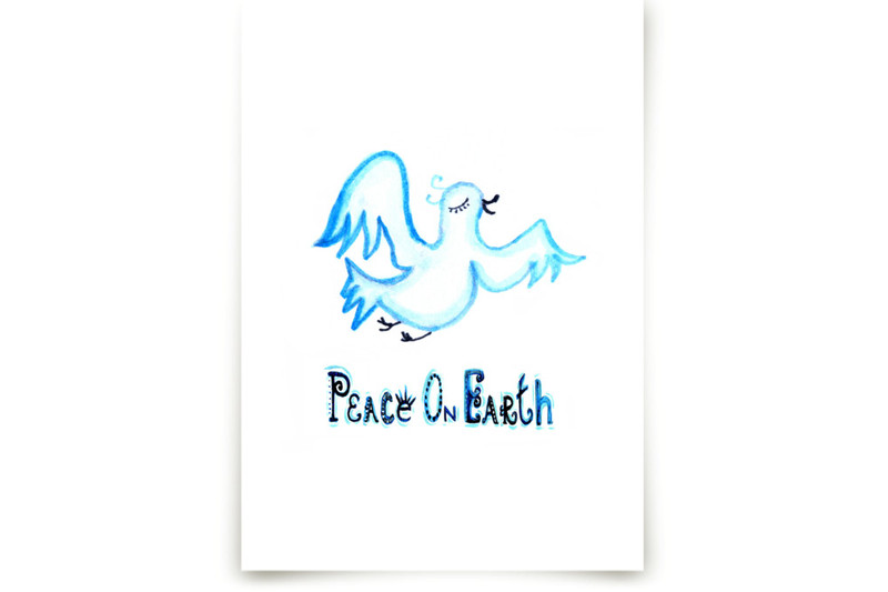 Peace On Earth Dove Fine Art Prints by Charlene Landry | Minted