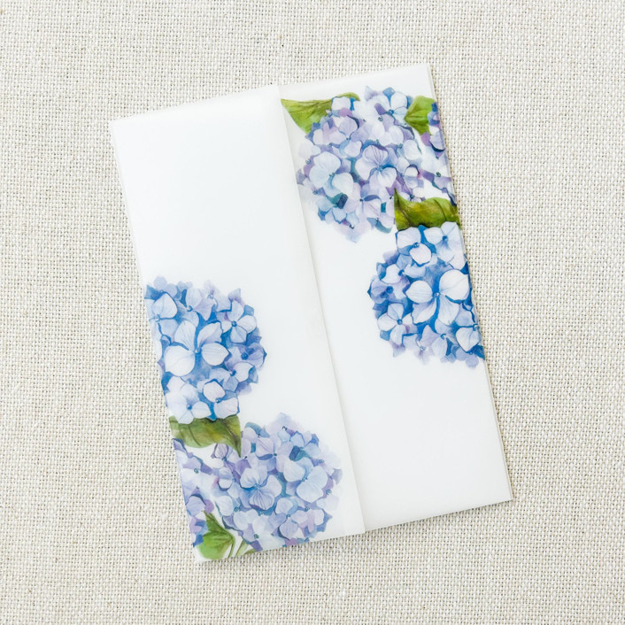 Hydrangeas Vellum Jackets | Set of 10 Invitation Jackets and Overlays ...