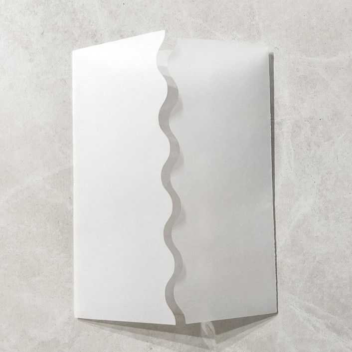 Scallop Edge Clear Vellum Jacket | Set of 10 Vellum Jackets Invitation ...