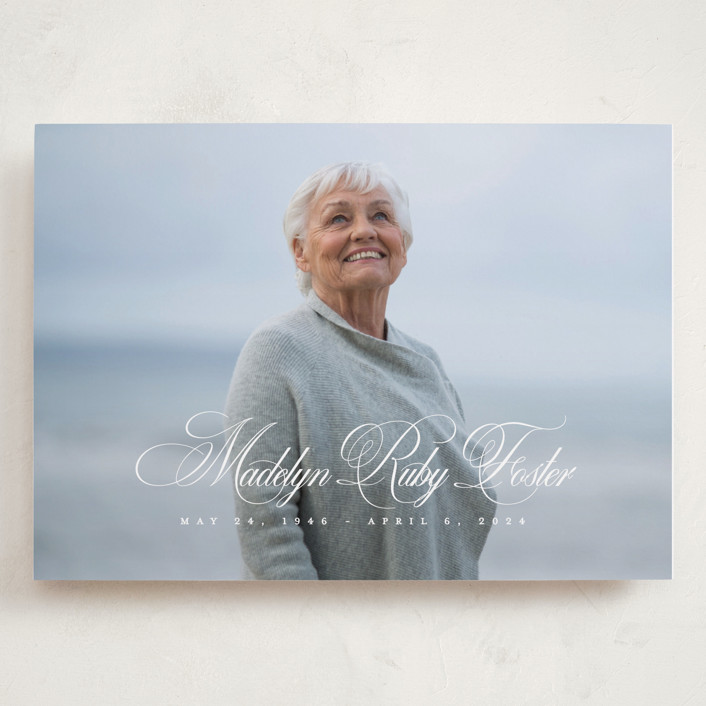 With a flourish Grand Memorial Cards by Lea Delaveris | Minted