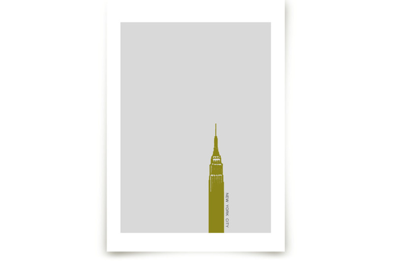 Empire State Building Pop Art City Fine Art Prints by Lauren Manas | Minted