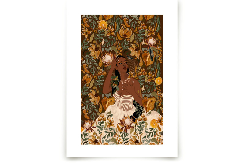 The Autumn Bride Fine Art Prints by ThirtyOne Illustrations | Minted