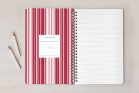 Nordic Red Flower Notebook Notebook by Kristiina A... | Minted