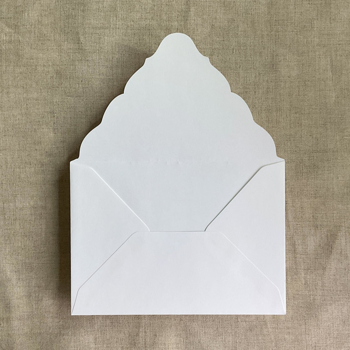 White A7 Venetian Flap Envelope | Pack of 25 Envelopes by Ivory ...