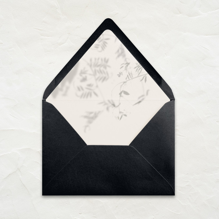 A7 Pre-Lined Envelopes // Black (Set of 25) Envelopes by Clover and ...