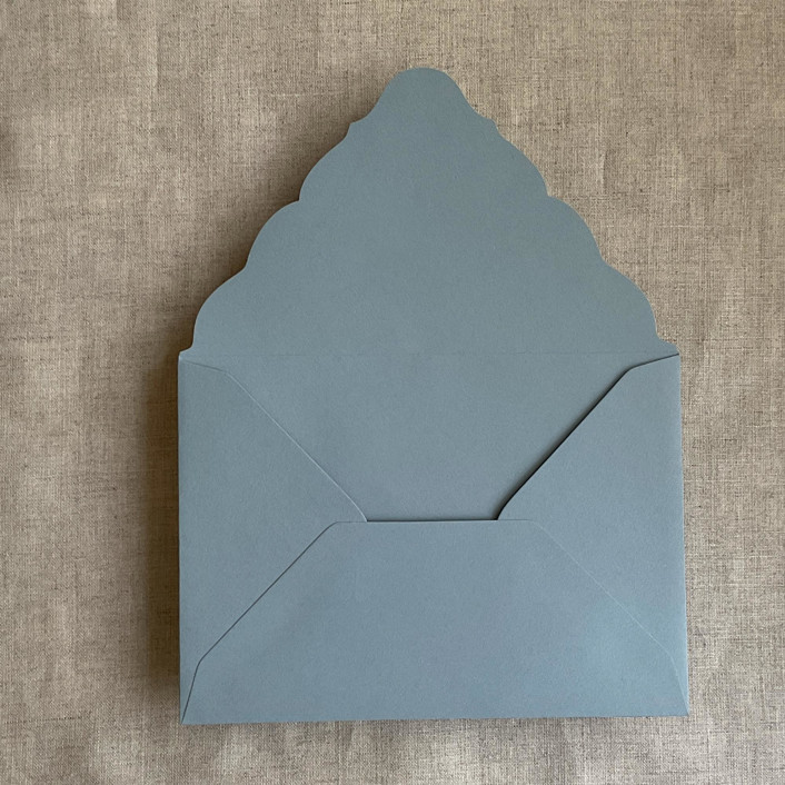 Dust blue A7 venetian flap envelope | PACK of 25 Envelopes by Ivory ...