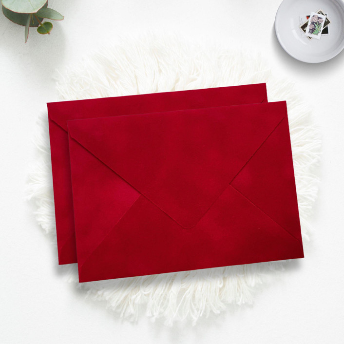 A7 Red Velvet Envelopes (Set of 10) Envelopes by Caroline Russo | Minted