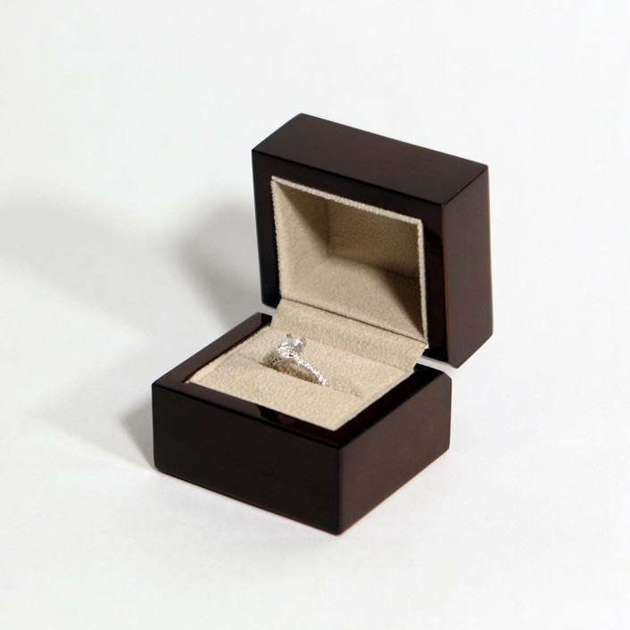 Glossy Wood Ring Box Ring boxes by Soulmatebox | Minted