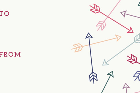 Scattered Arrows Gift Label Stickers by Amber Bark... | Minted