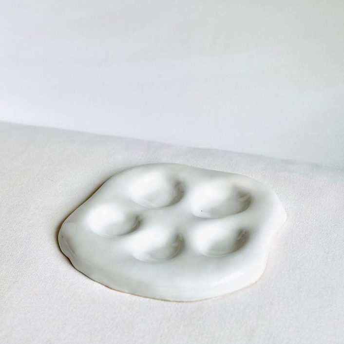 White Bubble Snack and Condiments Tray Serving Platters and Trays by ...