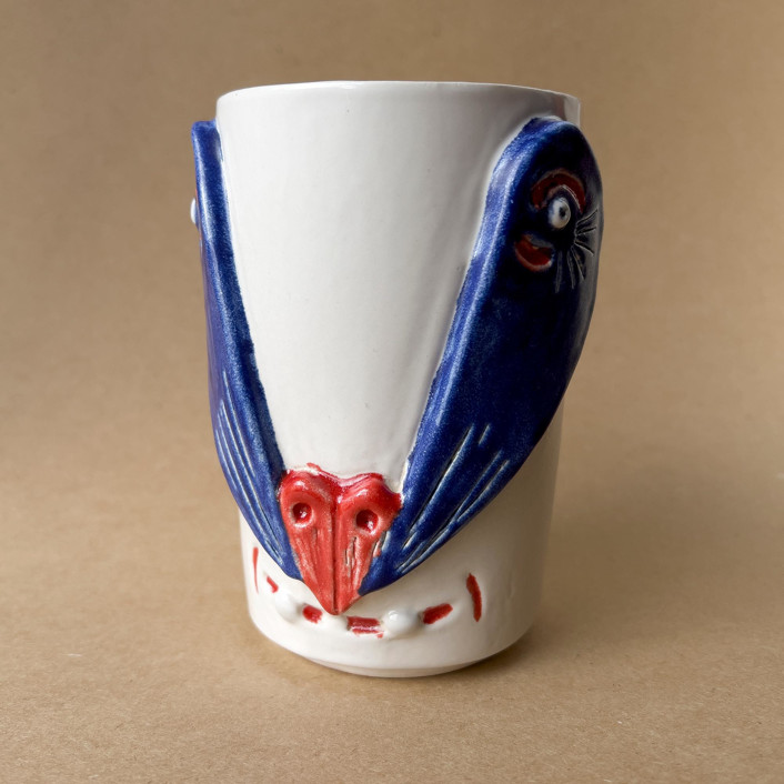 Unique handmade ceramic cup with an animal face Mugs & Teacups by ...