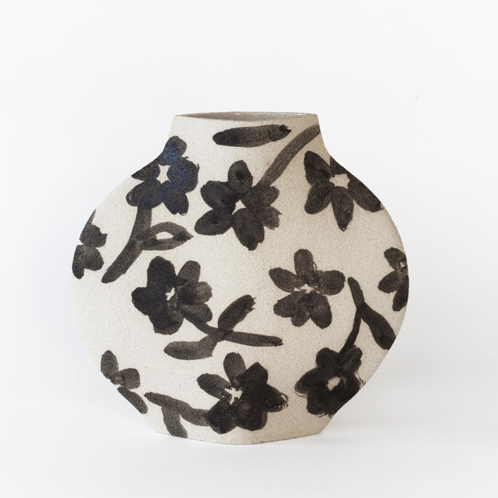 Ceramic Vase Flowers Pattern Vases by Inhee Ma | Minted
