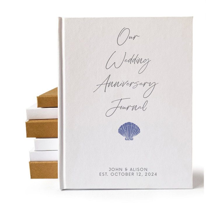 Custom Wedding Anniversary Journal · Hand Bound Couple gifts by ...