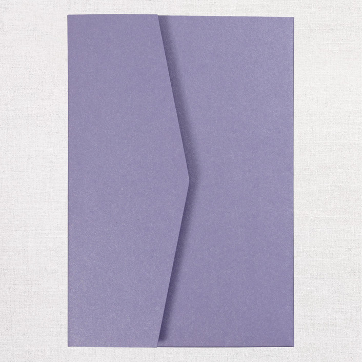 Qty of 50 Custom Violet Shimmer Simply Elegant Tri-fold Pocket | Other ...